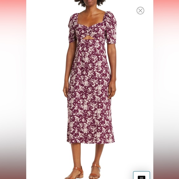 Melrose and Market | Dresses | Melrose And Market Keyhole Bust Floral ...